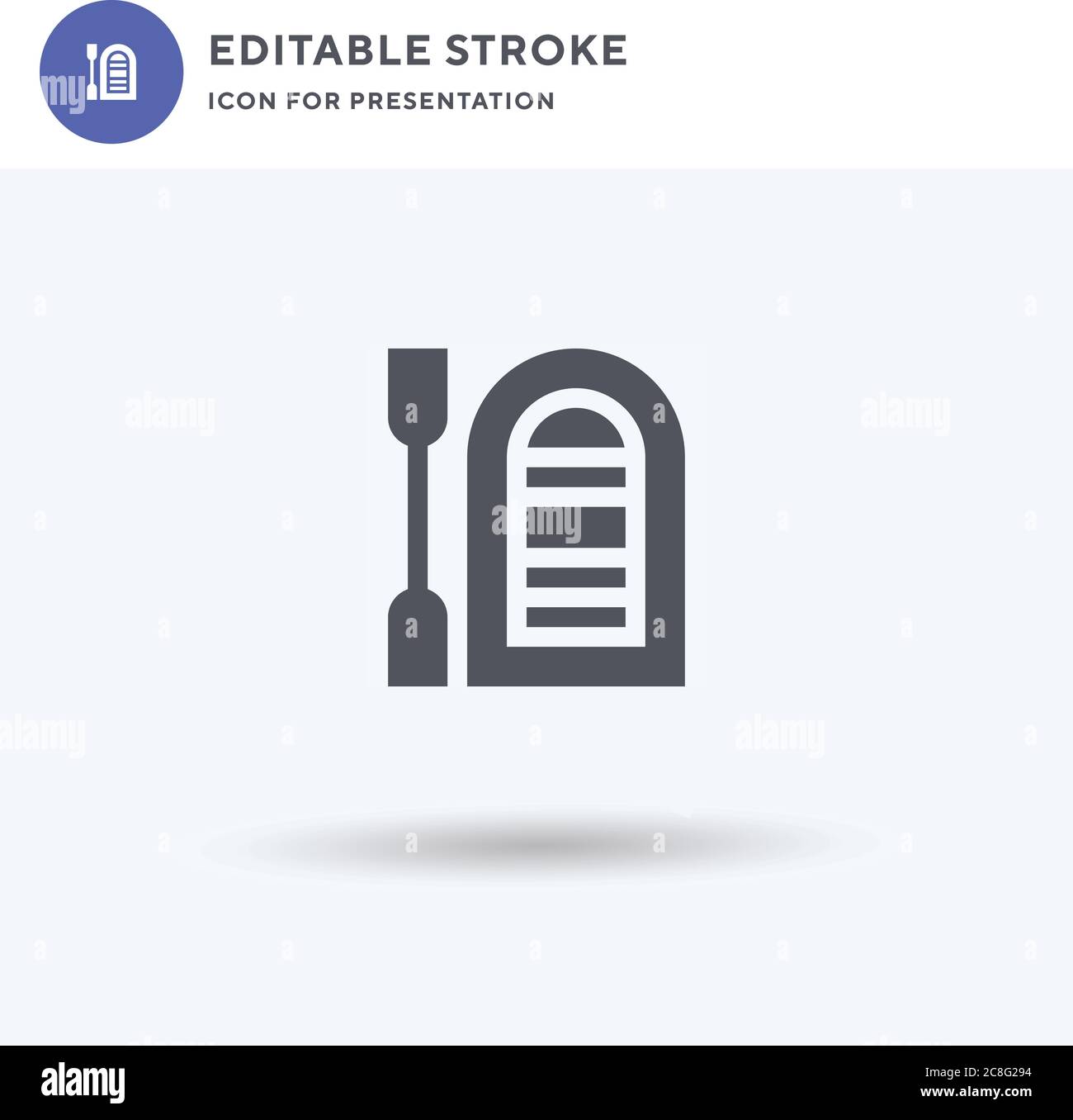 Raft icon vector, filled flat sign, solid pictogram isolated on white ...