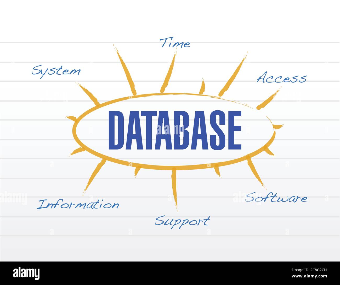 Database model illustration design over a white background Stock Vector ...
