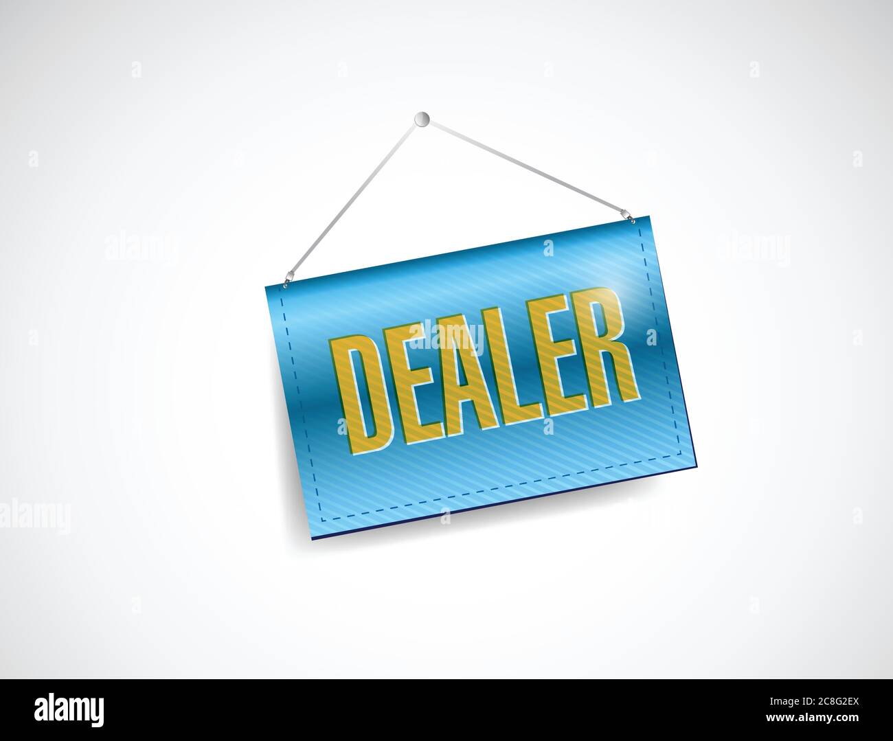 Dealer hanging banner illustration design over a white background Stock ...