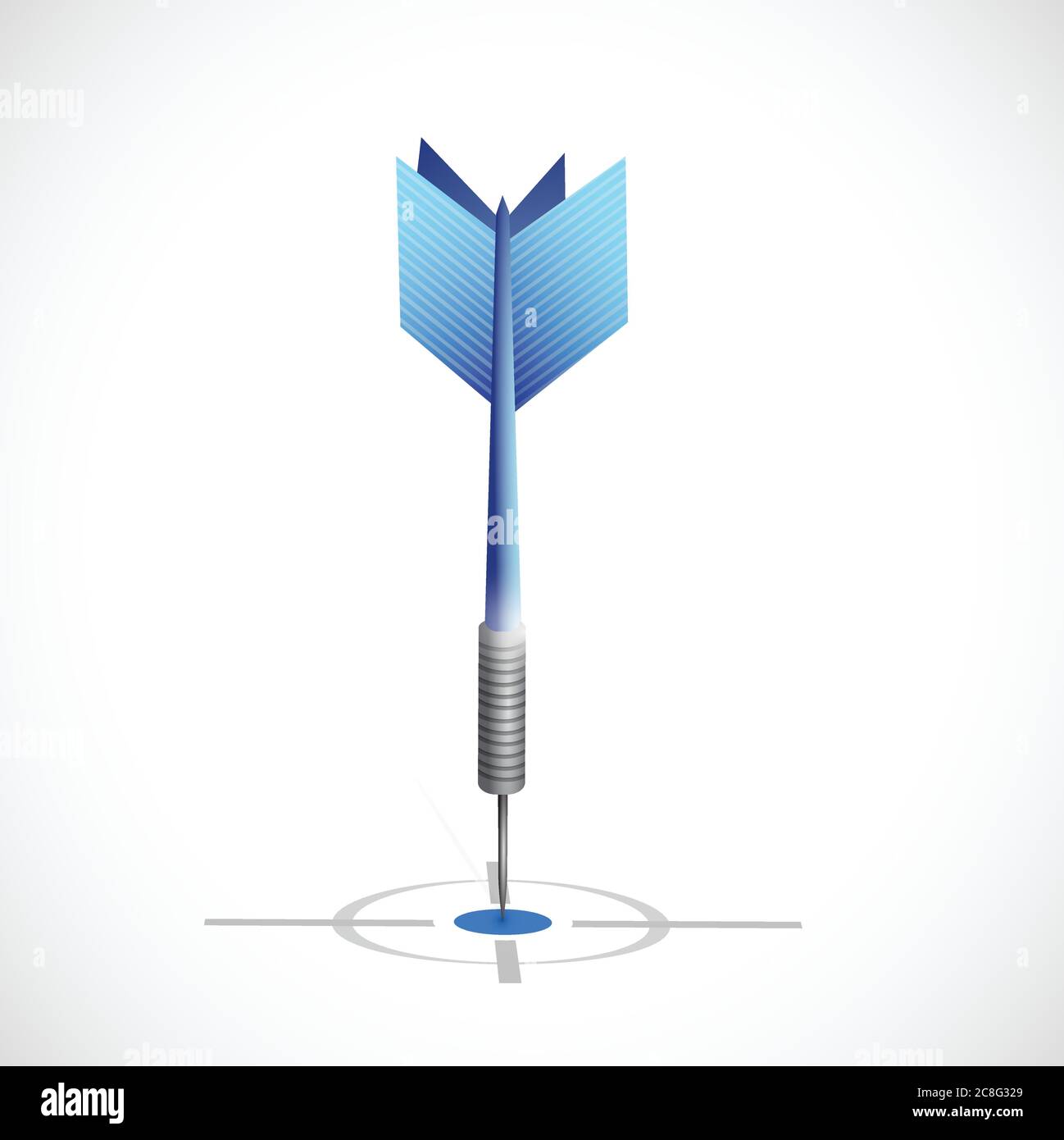 Target dart illustration design over a white background Stock Vector ...