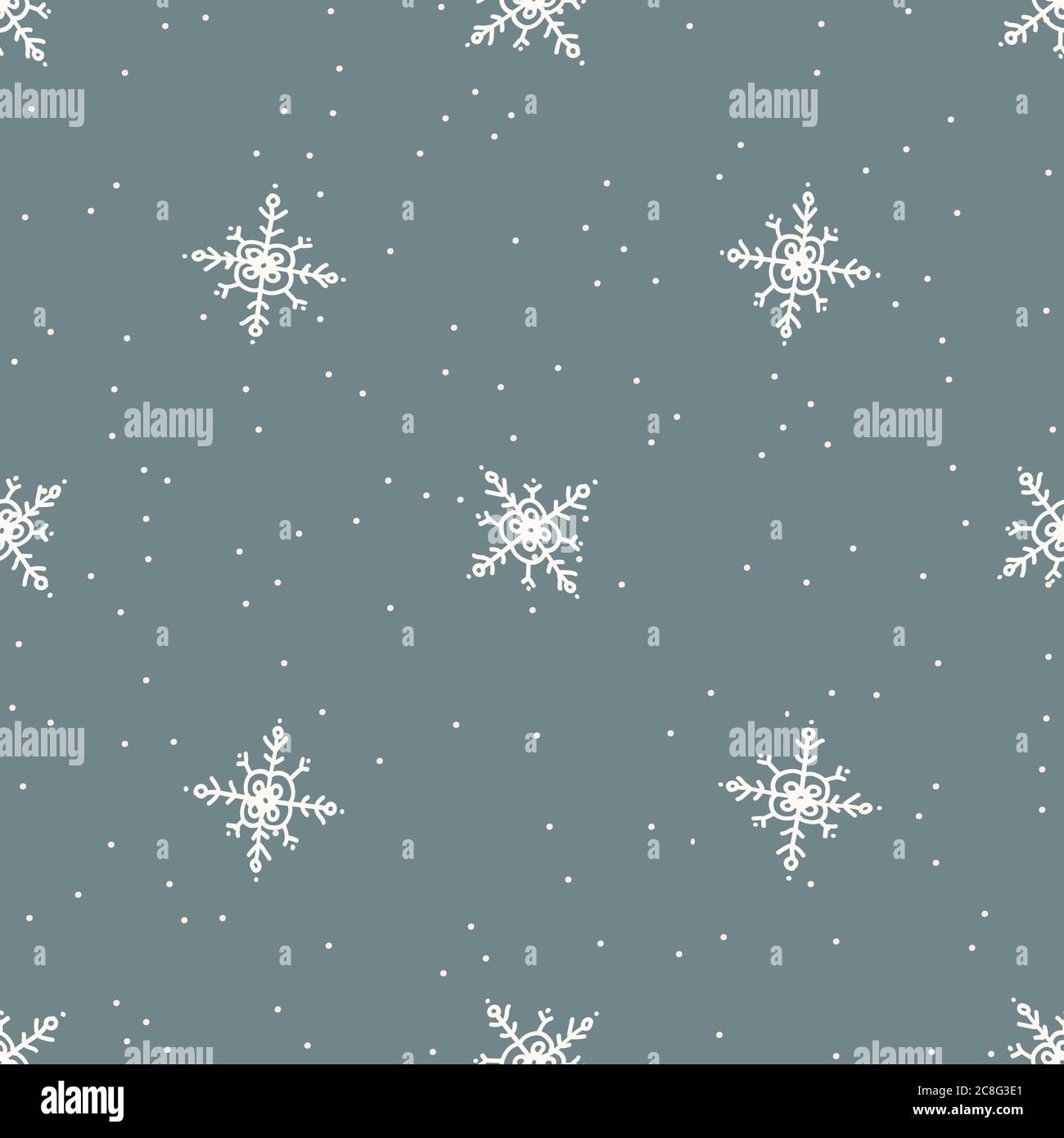 Seamless snow background pattern. Simple gender neutral nursery festive ...