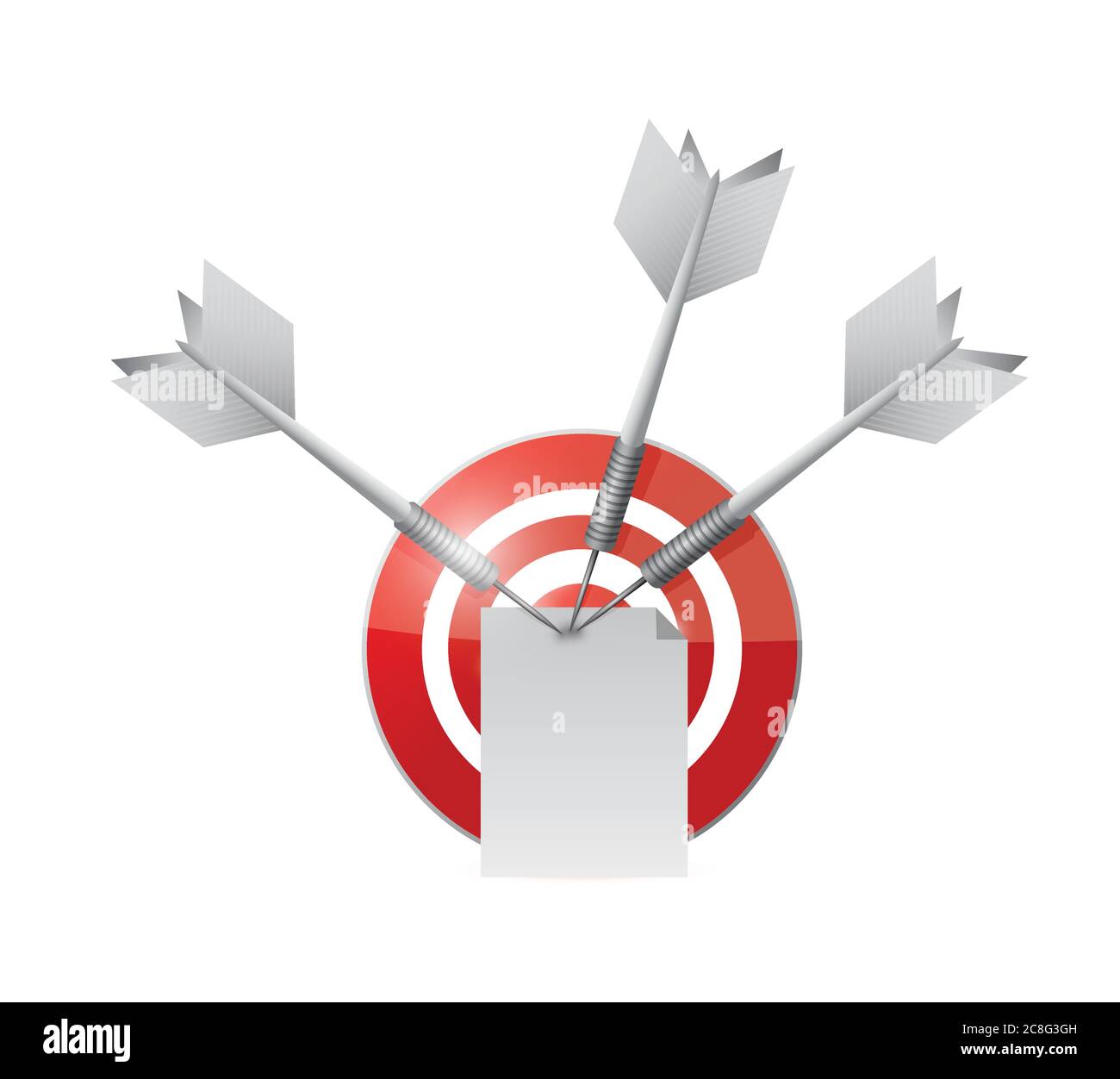 Target paper illustration design over a white background Stock Vector ...