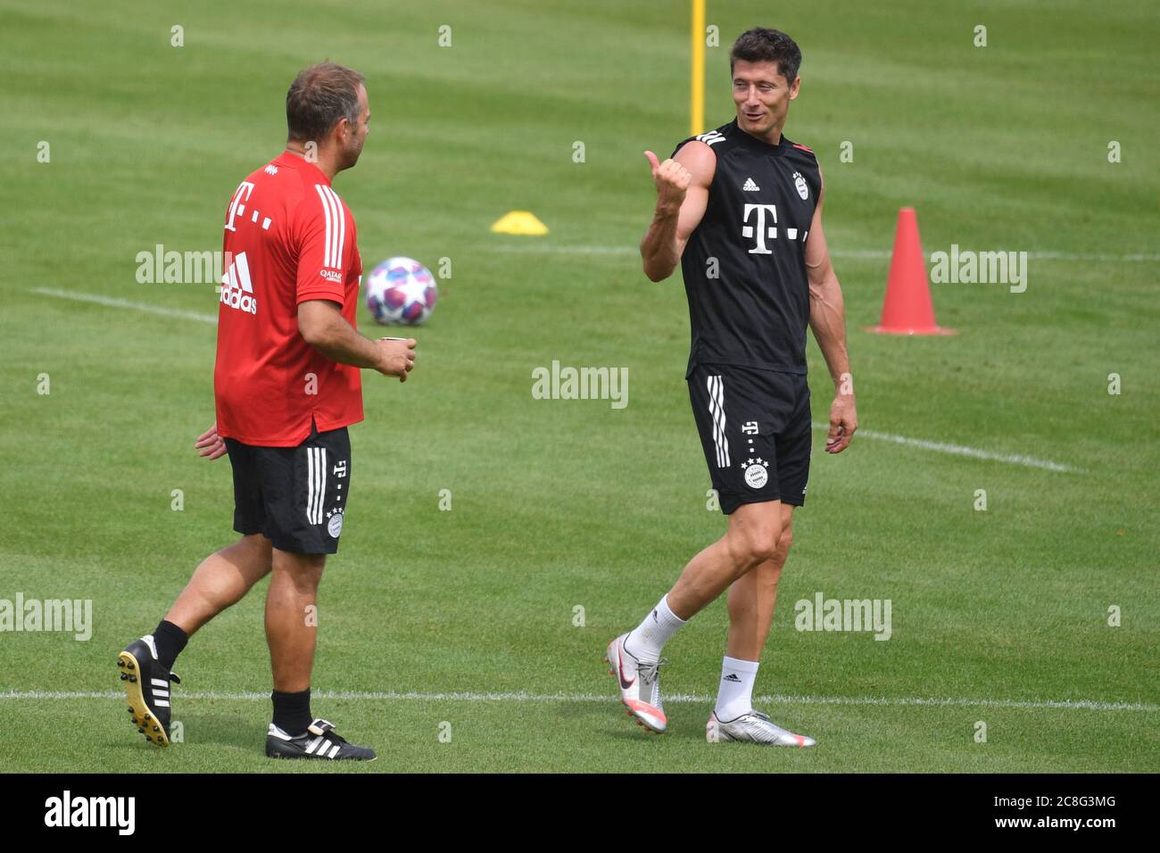 Munich, Germany. 24th July, 2020. Hans Dieter Flick (Hansi, coach FC ...