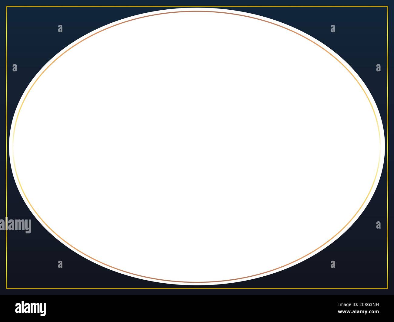 Luxury Empty Circle With Golden Frame On Dark Background-For Social ...