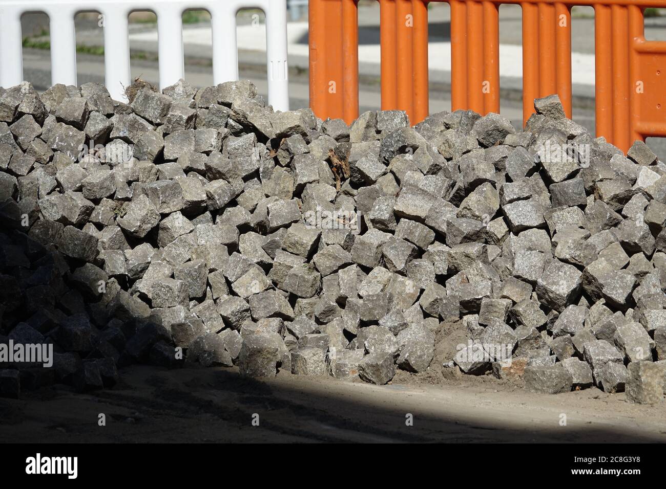 Berlin, Germany. 23rd July, 2020. Paving stones are located at a ...