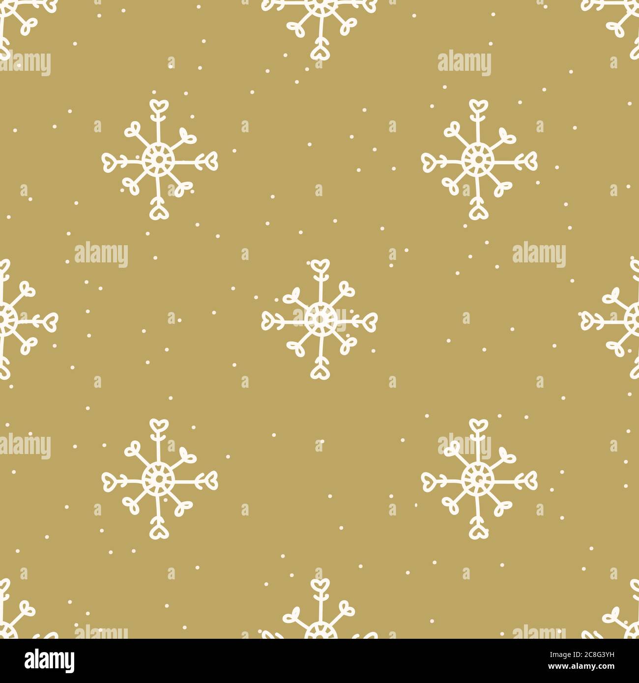 Seamless winter snowflake heart background pattern. Simple gender ...