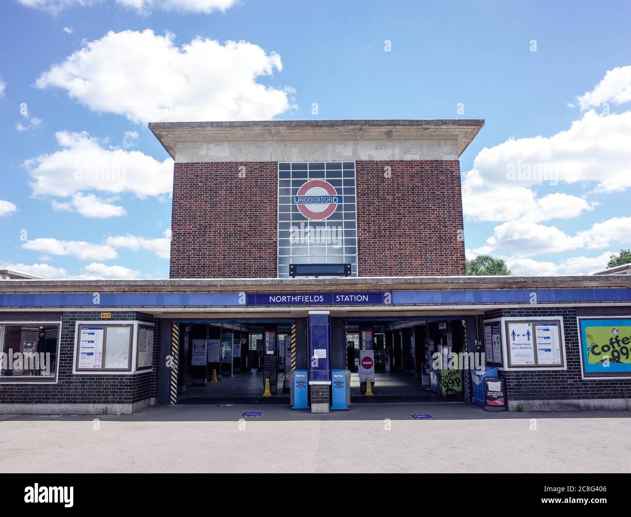 Northfields Station on the Piccadilly Line in Ealing, West London Stock ...