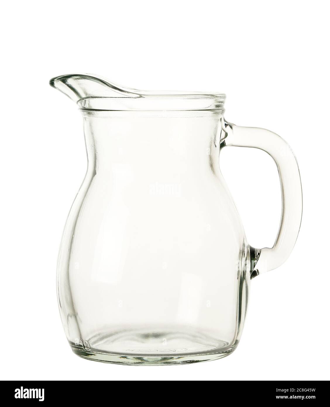 empty glass jug isolated on white Stock Photo - Alamy