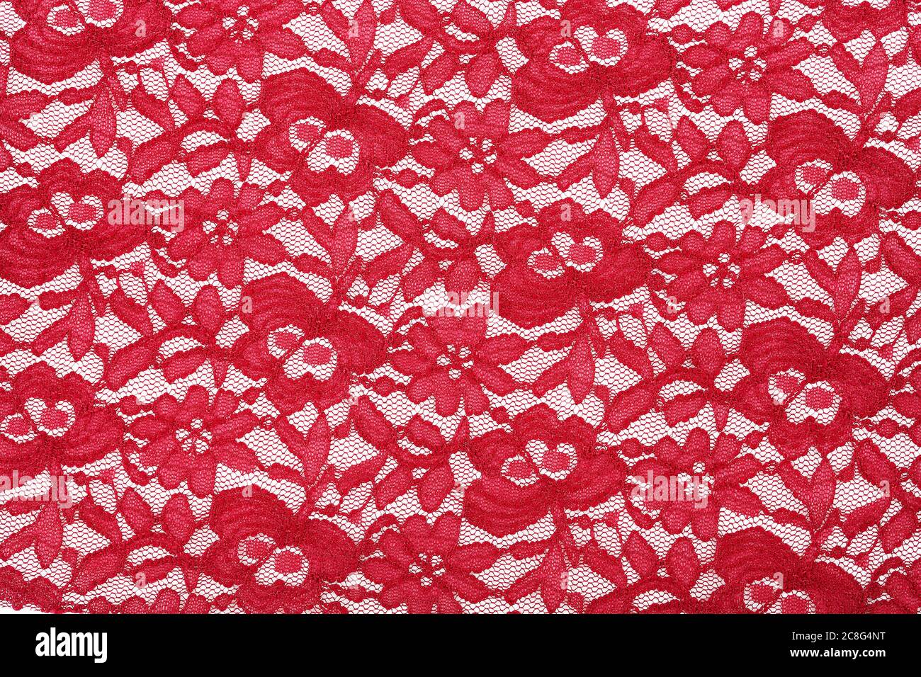 red lace texure on white for background use, full frame Stock Photo - Alamy