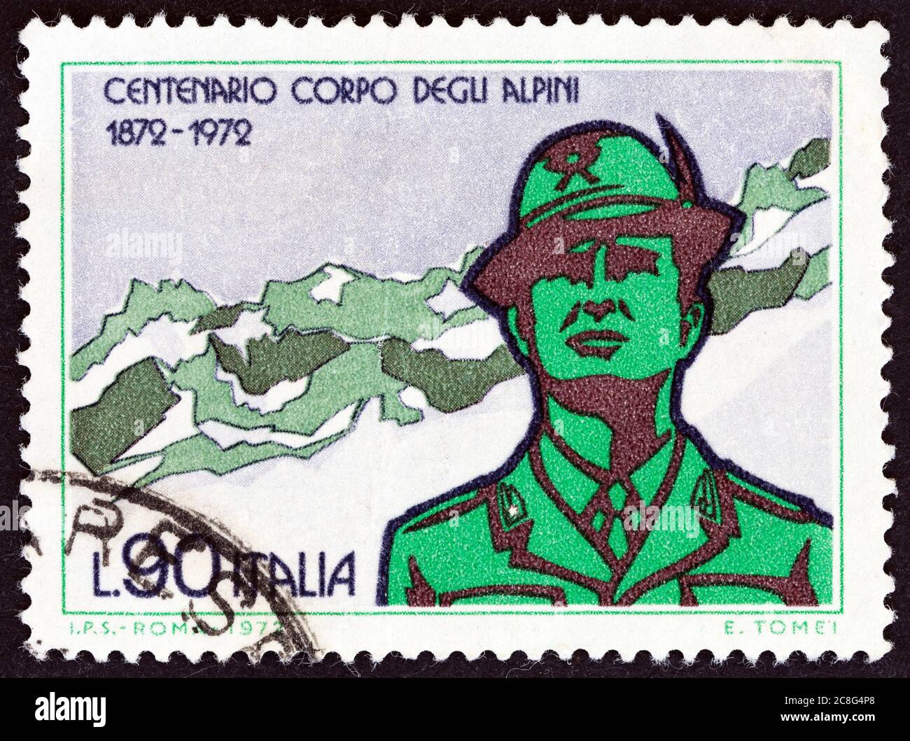 ITALY - CIRCA 1972: A stamp printed in Italy from the "100th ...