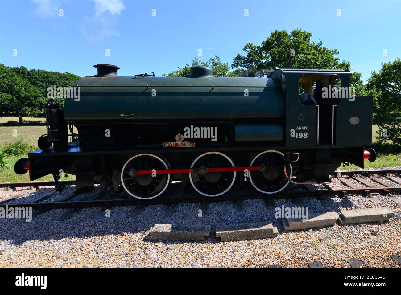 Royal Engineer steam engine Stock Photo - Alamy