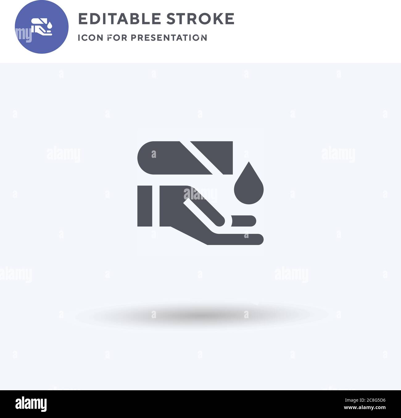 Hazardous icon vector, filled flat sign, solid pictogram isolated on ...