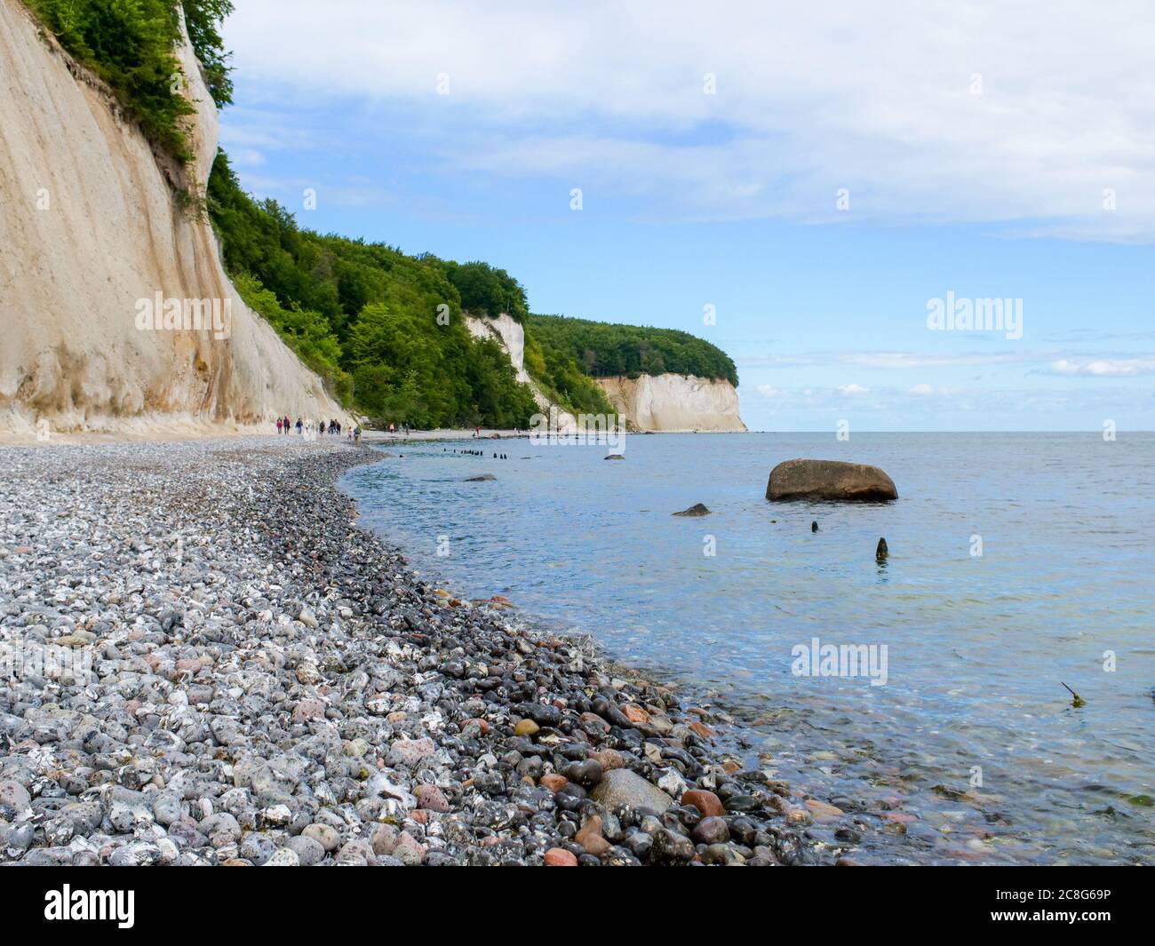 Kreidefelsen auf Rügen im Nationalpark Jasmund zwischen Sassnitz und ...
