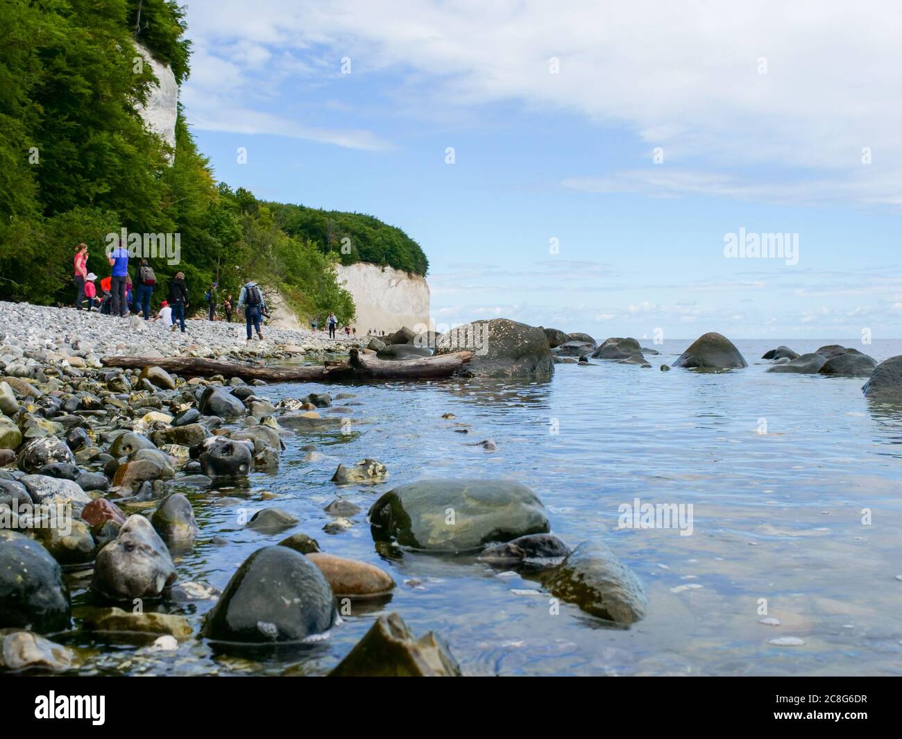 Kreidefelsen auf Rügen im Nationalpark Jasmund zwischen Sassnitz und ...