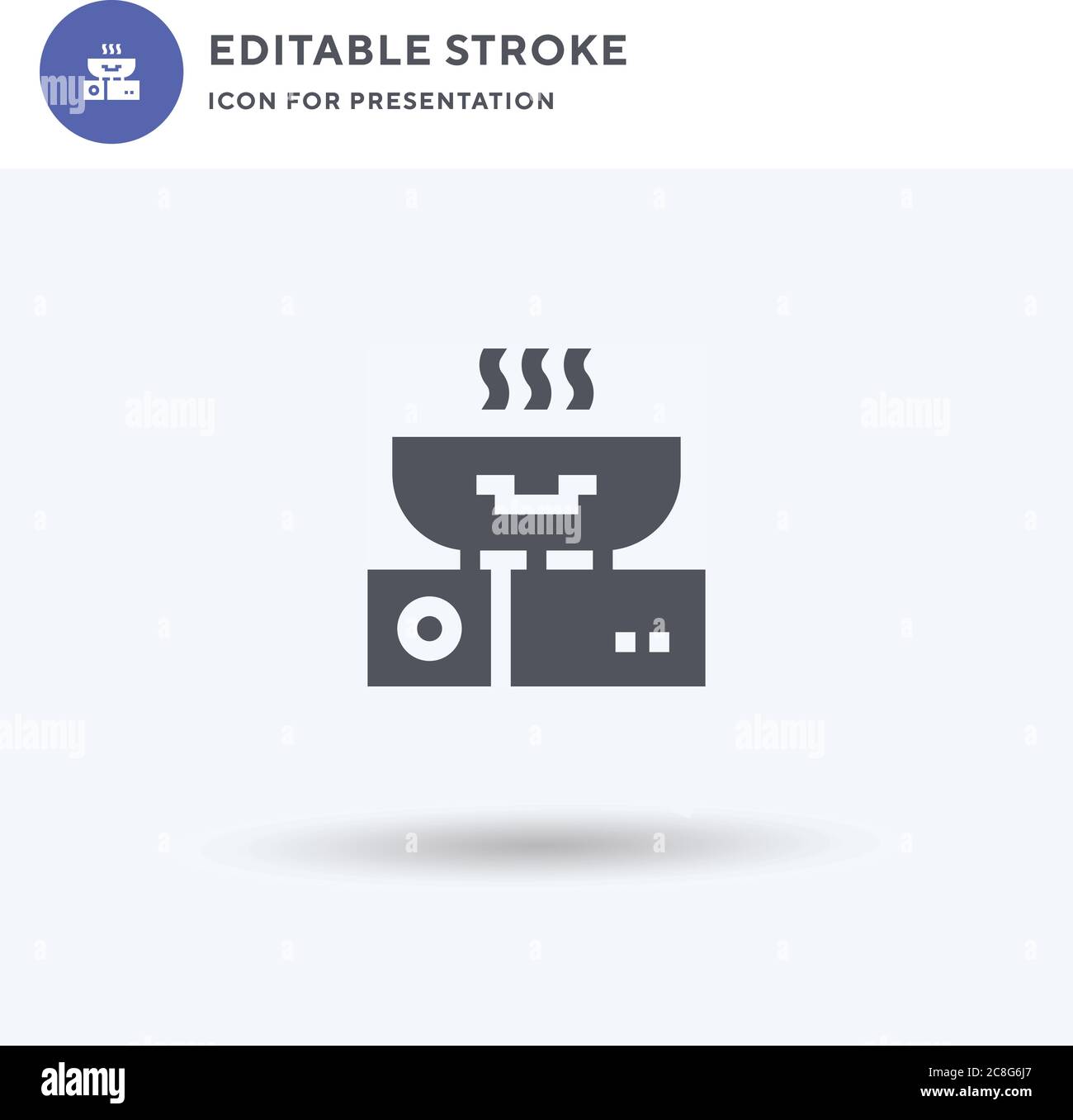 White cooking pot kitchen timer Stock Vector Images - Alamy