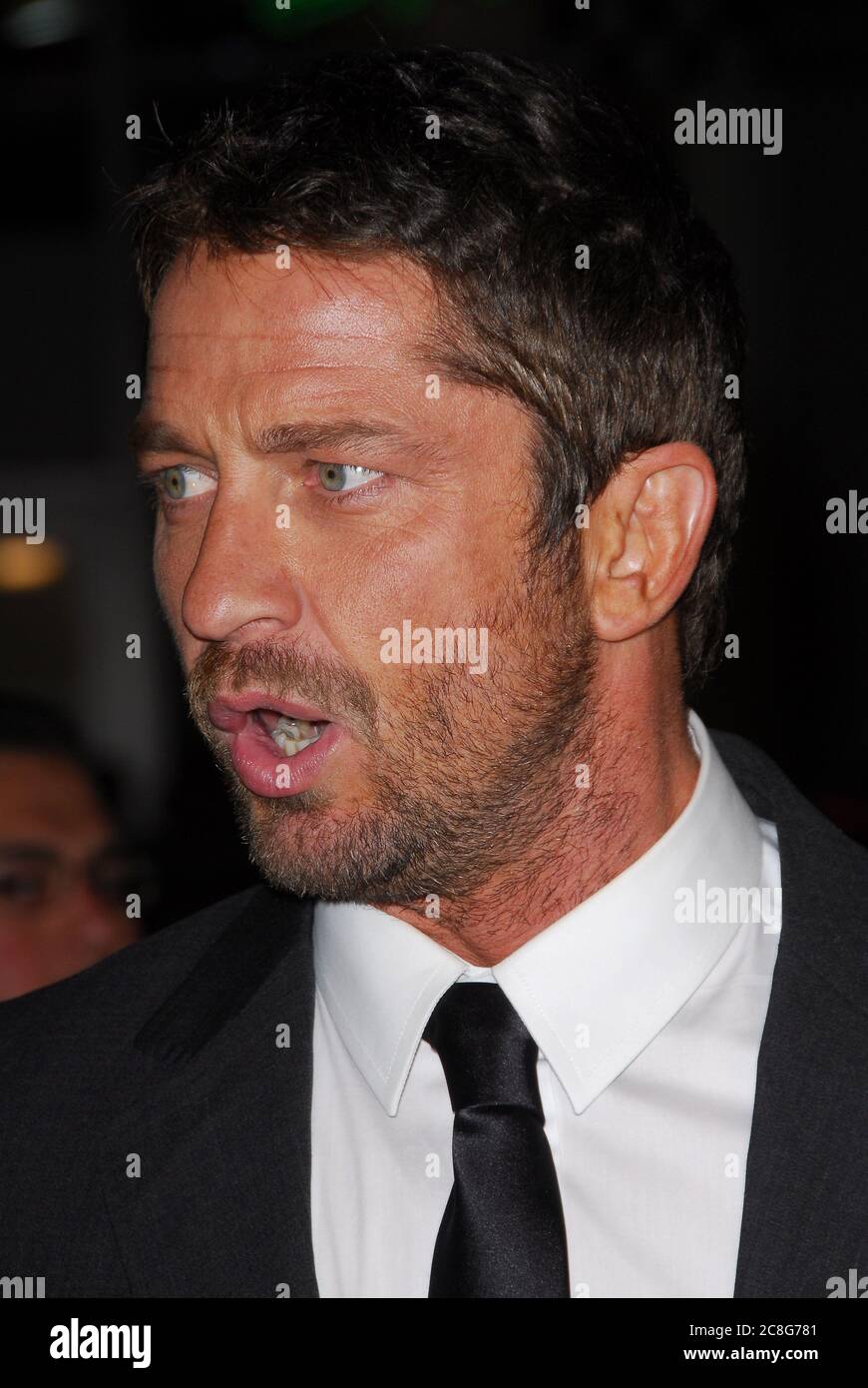 Gerard Butler at the World Premiere of "P.S. I Love You" held at the ...