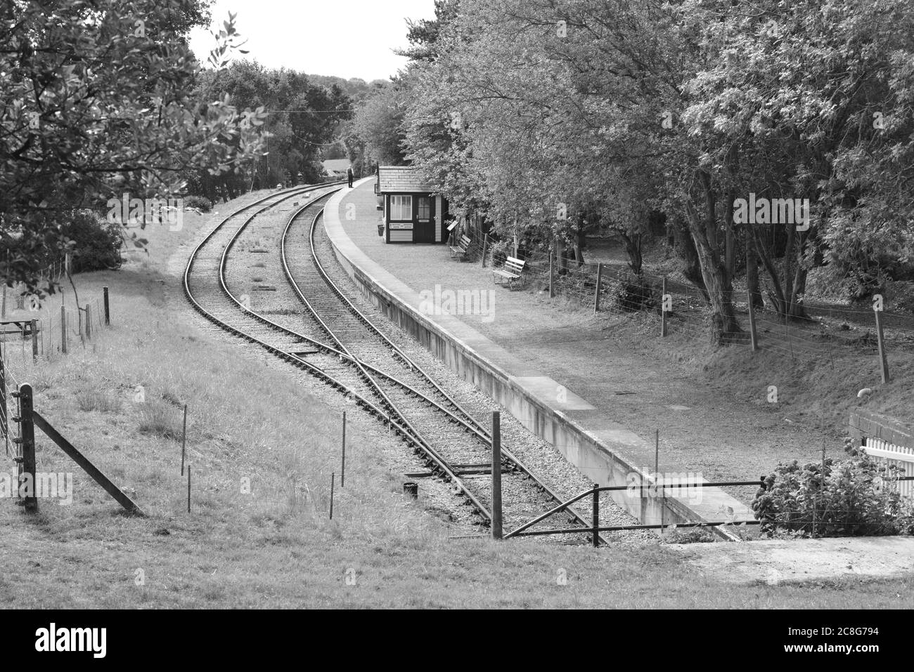 Wootton station on the Isle of Wight Stock Photo - Alamy