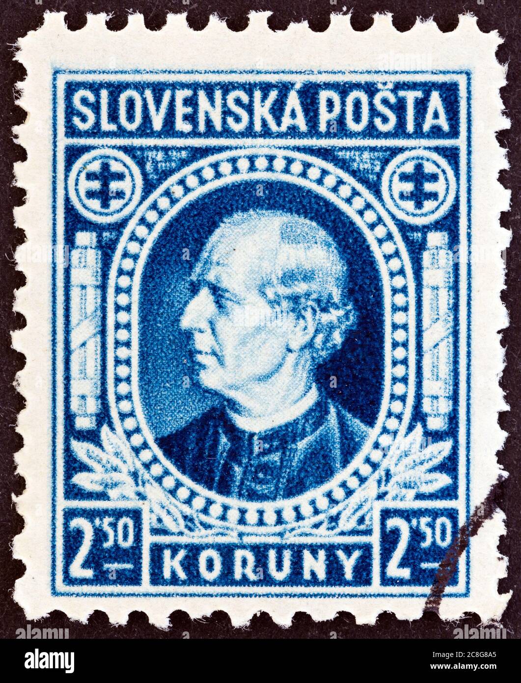 SLOVAKIA - CIRCA 1939: A stamp printed in Slovakia shows Andrej Hlinka ...