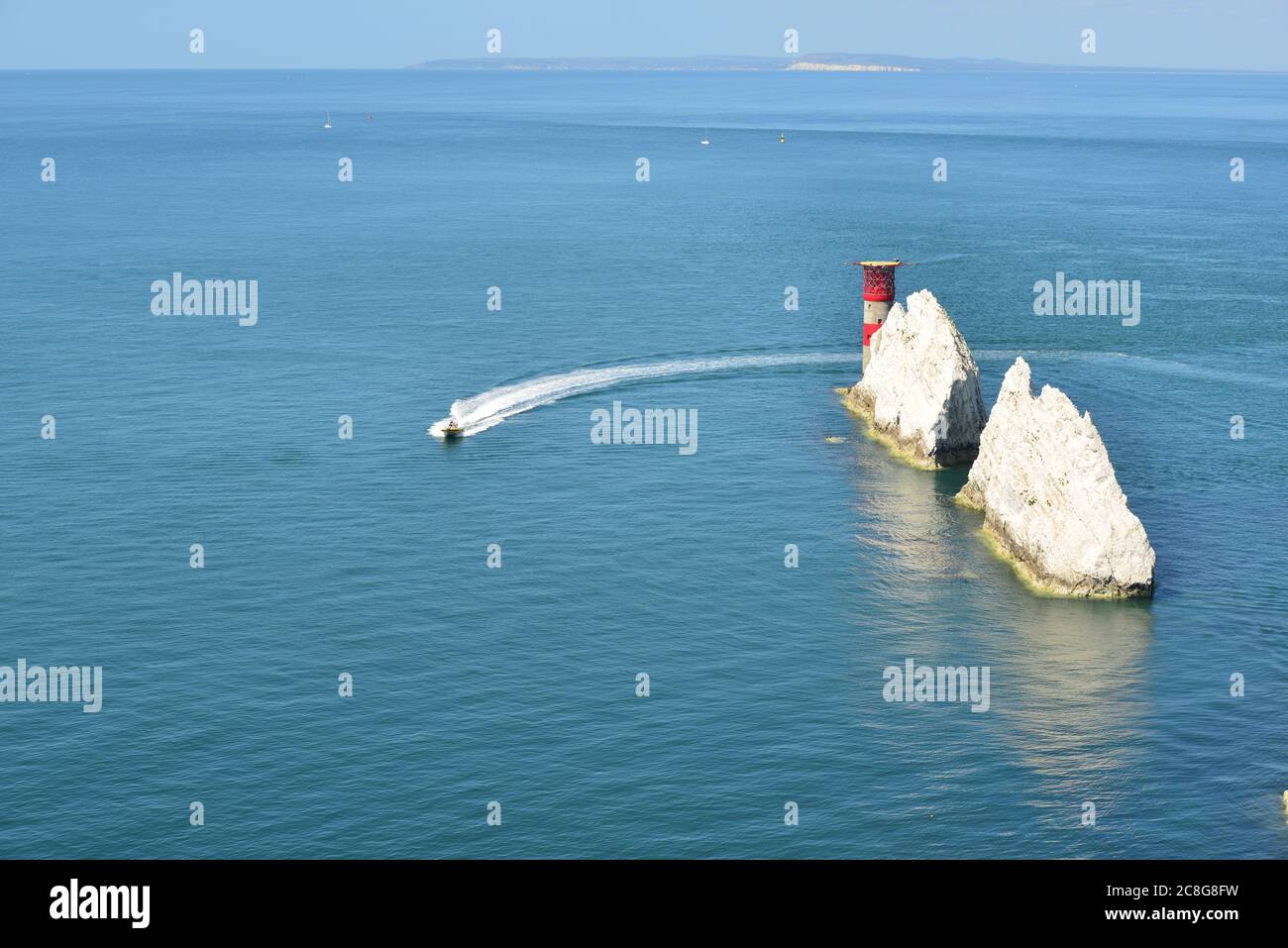 The Needles Headland at the Isle of Wight in England Stock Photo - Alamy