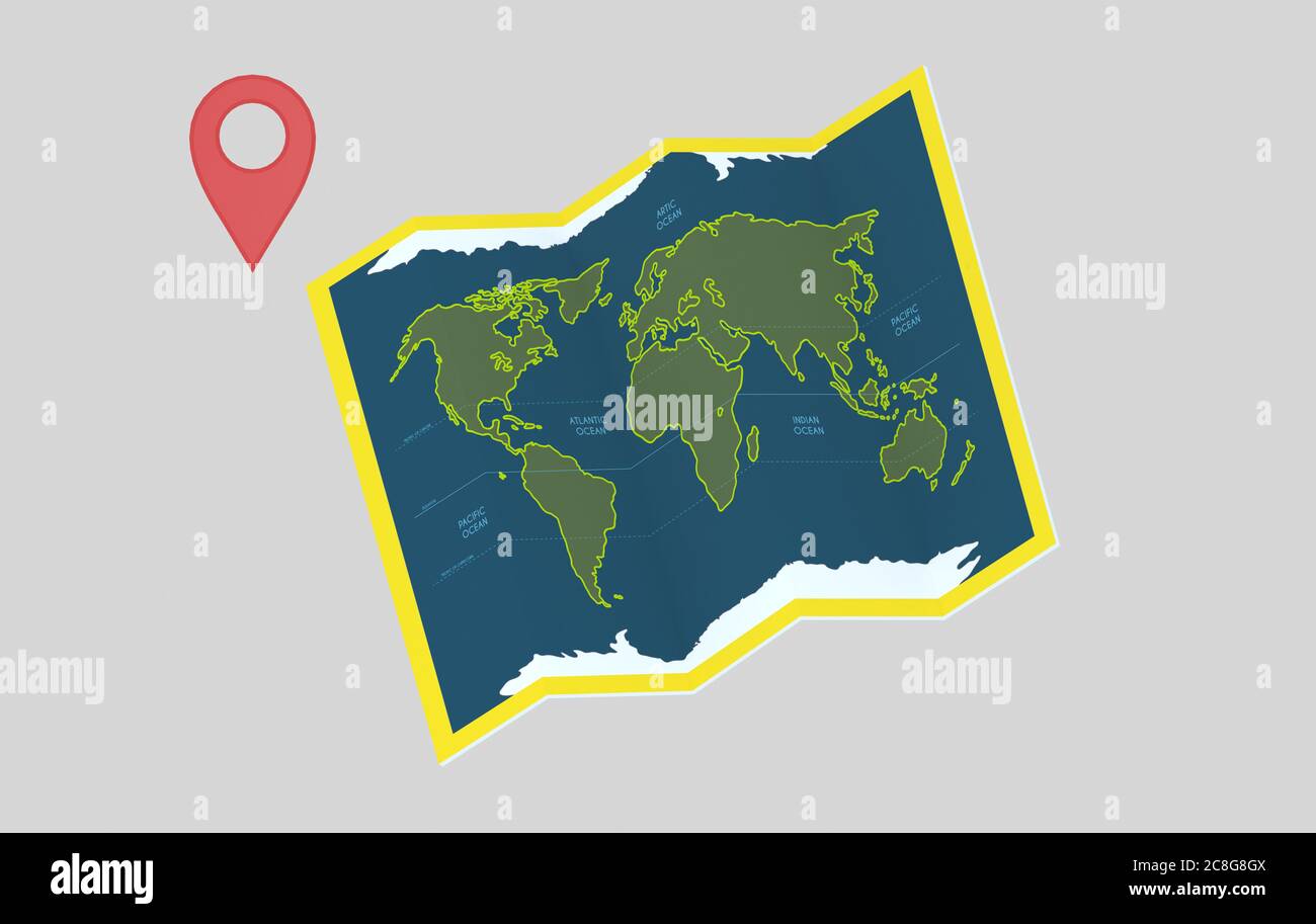 Mondo map hi-res stock photography and images - Alamy