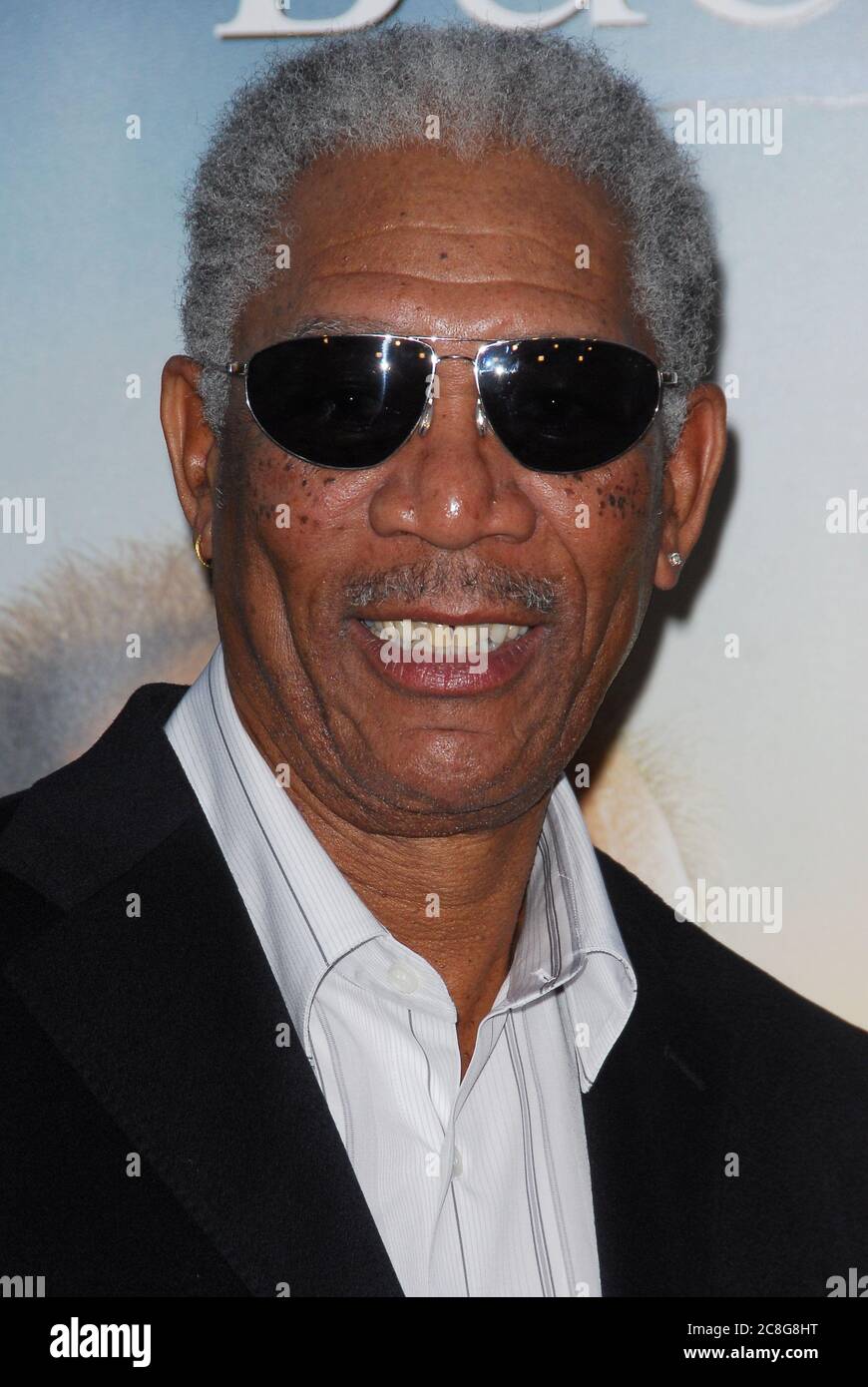 Morgan Freeman at the Los Angeles Premiere of "The Bucket List" held at ...