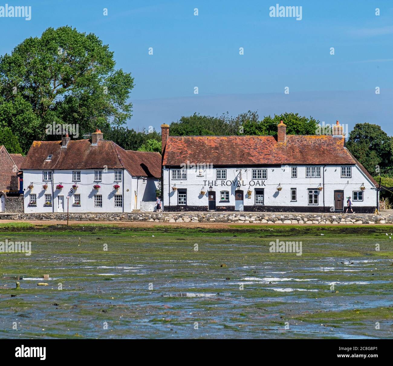 The Royal Oak public house at Langstone Harbour, Hampshire UK Stock ...