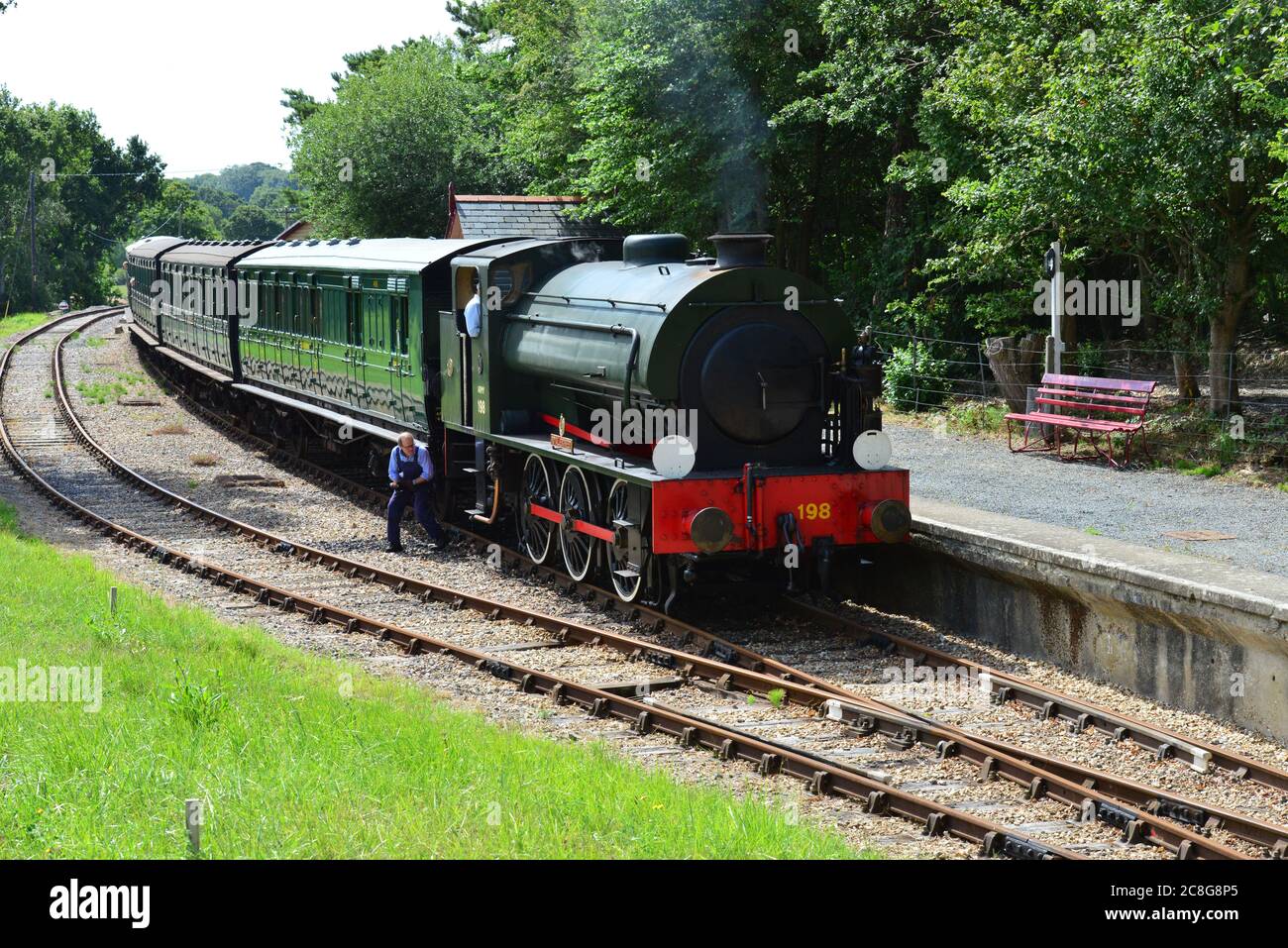 Wootton station on the Isle of Wight Stock Photo - Alamy