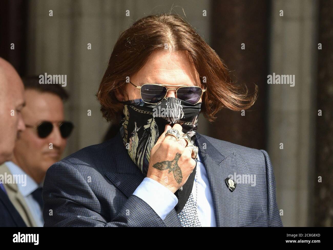 London, UK. 24th July, 2020. Johnny Depp arrives at the Royal Courts Of ...