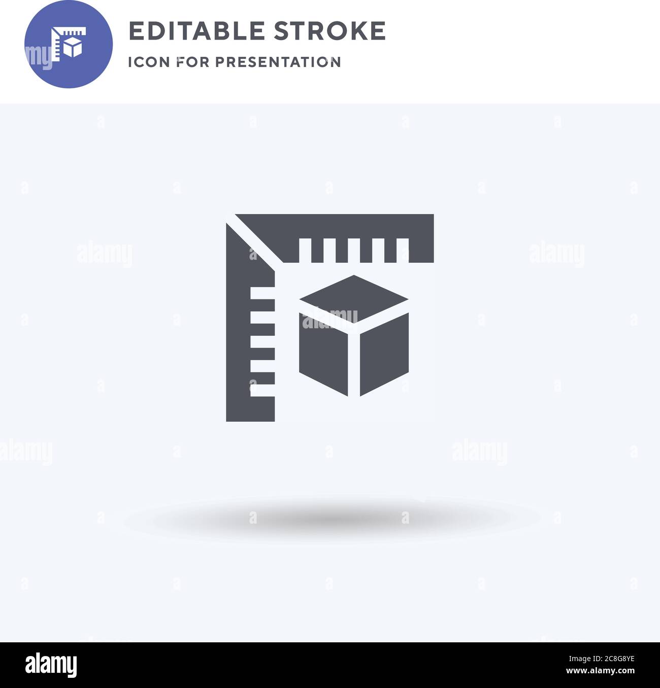 D Modeling icon vector, filled flat sign, solid pictogram isolated on ...