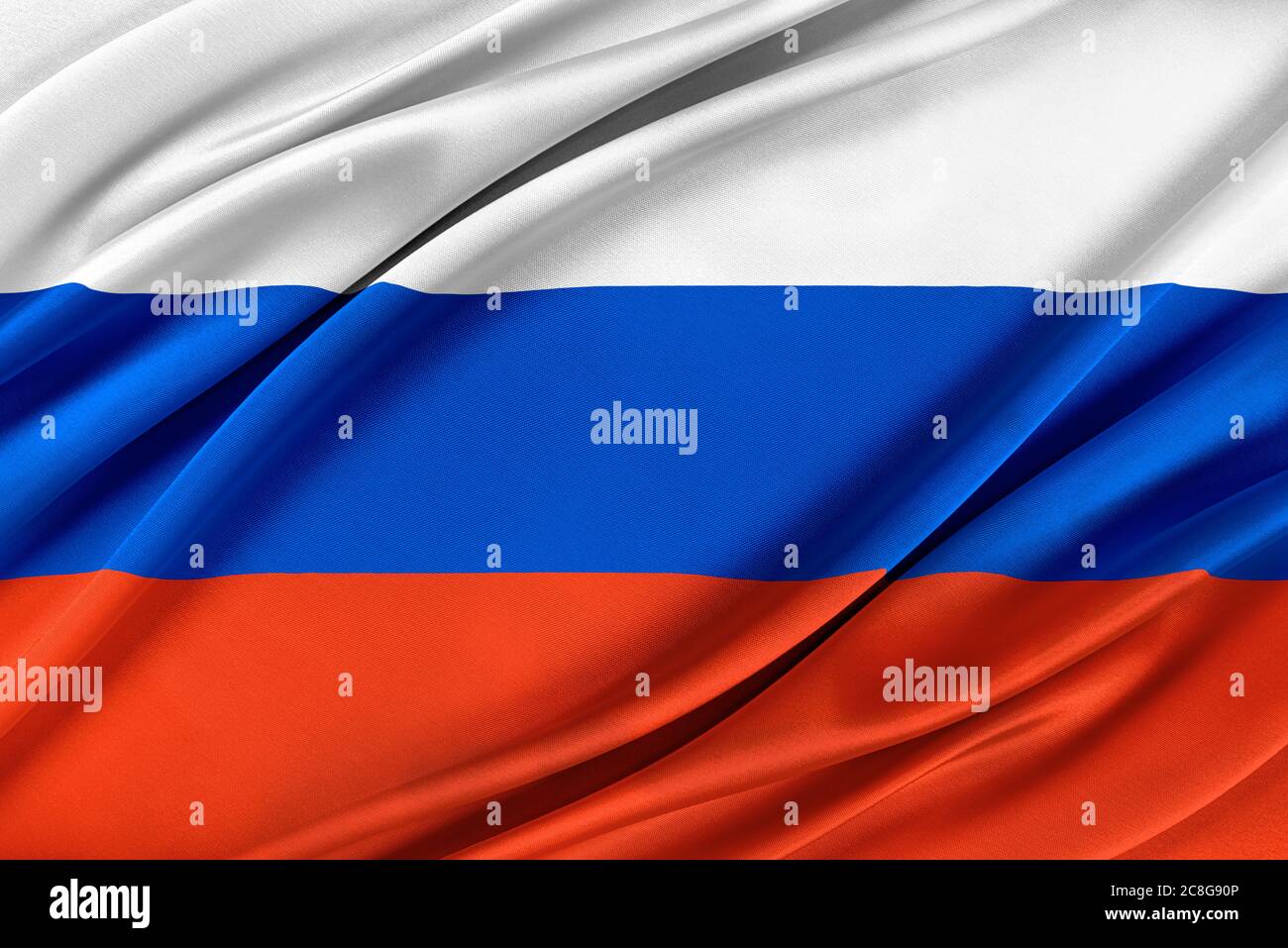 Russia flag waving hi-res stock photography and images - Alamy