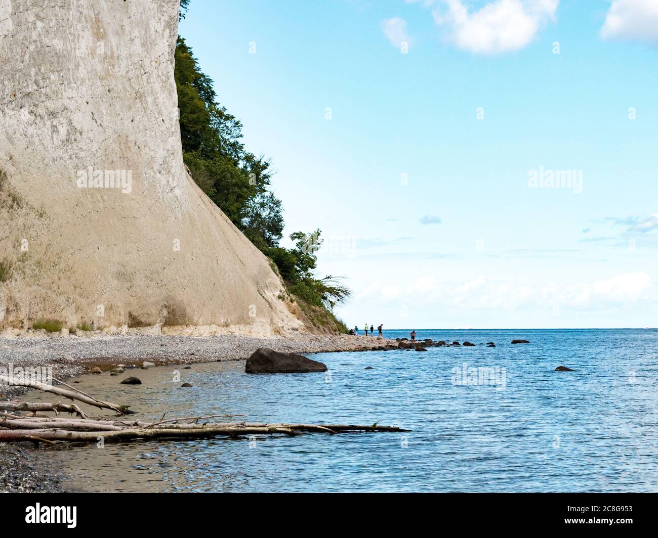 Kreidefelsen auf Rügen im Nationalpark Jasmund zwischen Sassnitz und ...