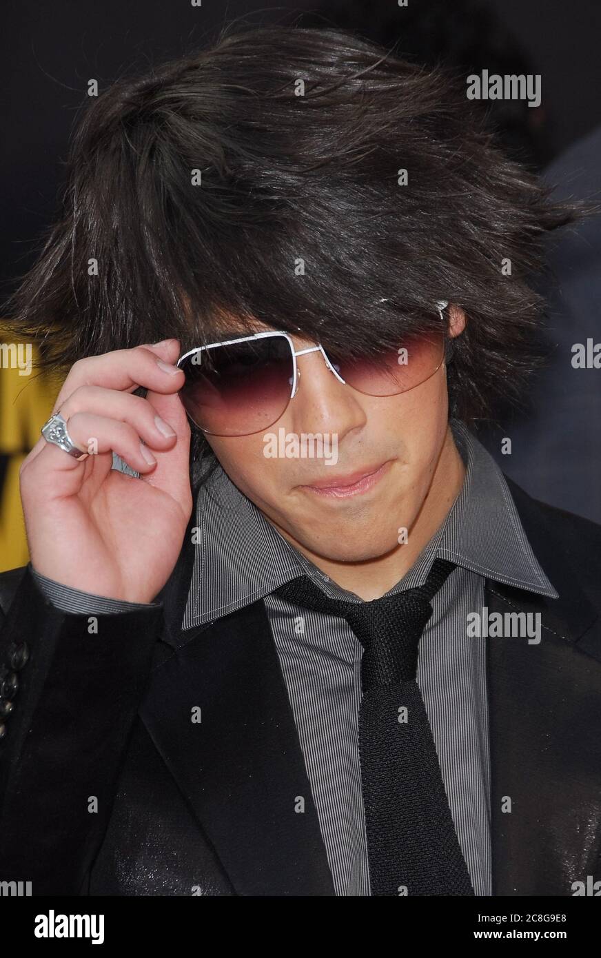Joe Jonas of The Jonas Brothers at the 2007 American Music Awards held ...