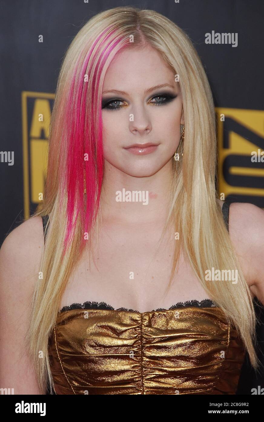 Avril Lavigne at the 2007 American Music Awards held at the Nokia ...