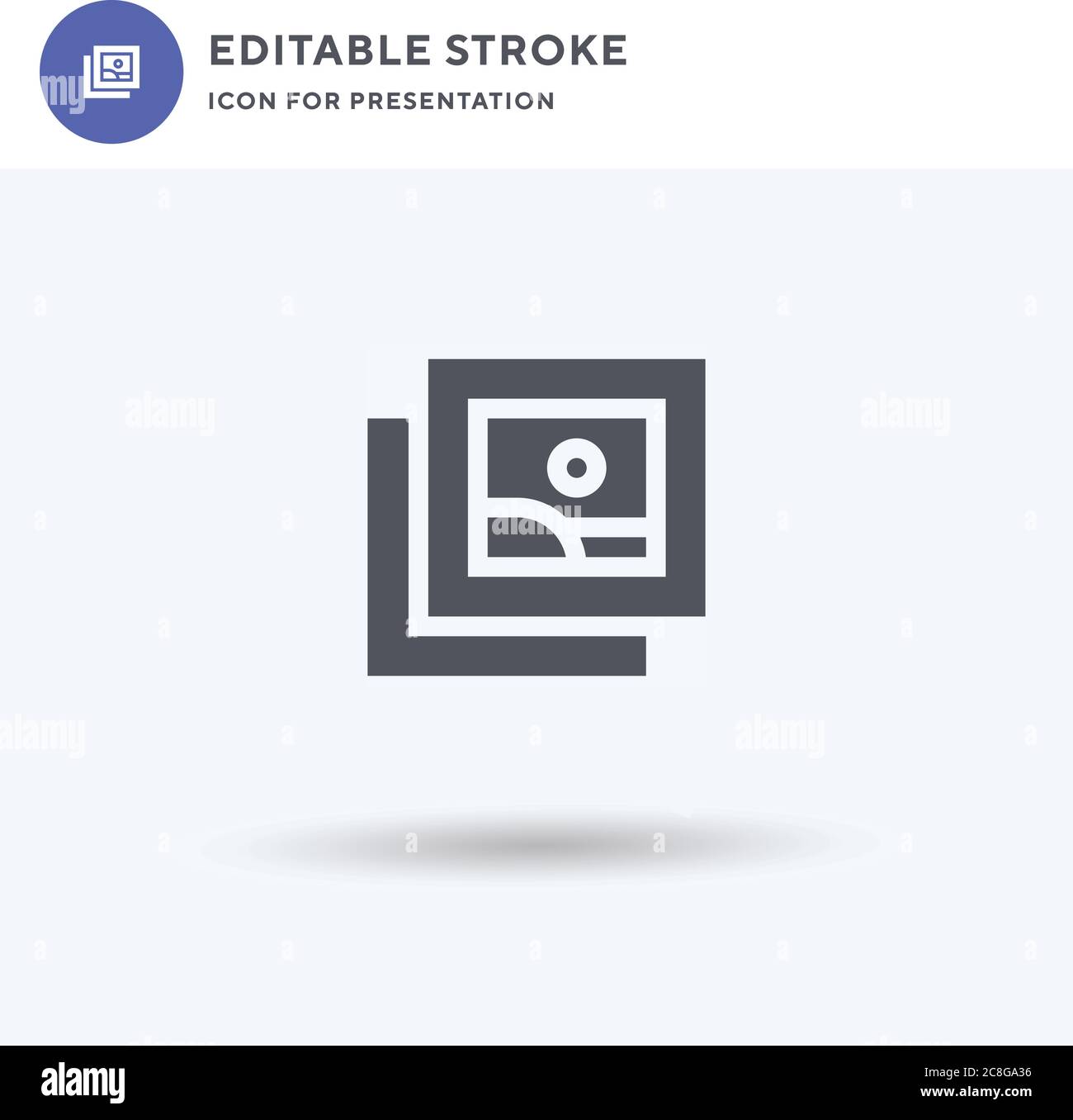 Attach icon vector, filled flat sign, solid pictogram isolated on white ...