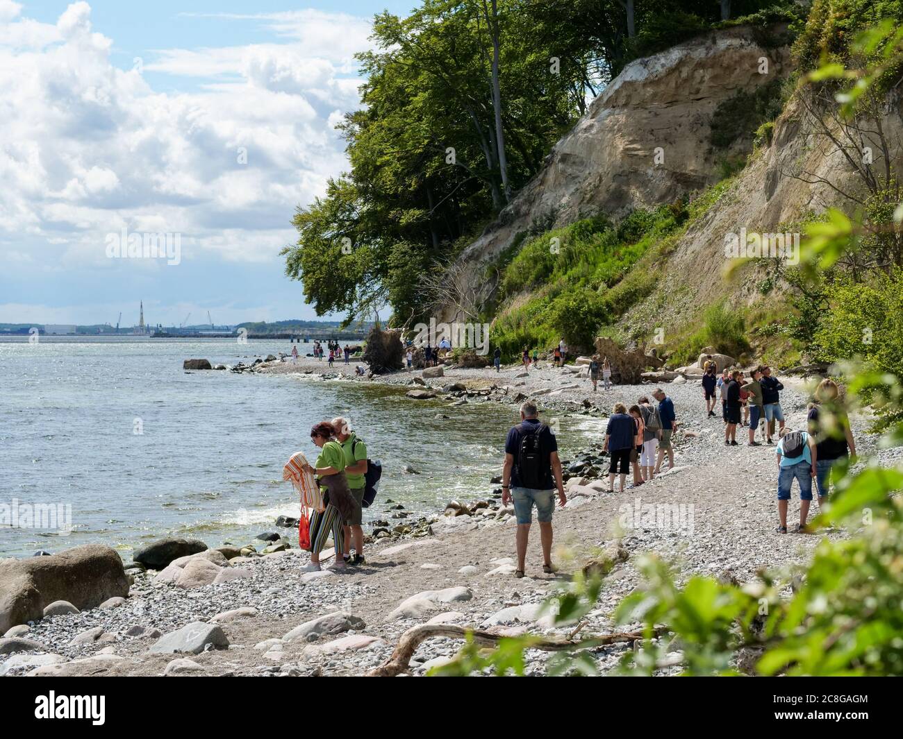 Kreidefelsen auf Rügen im Nationalpark Jasmund zwischen Sassnitz und ...