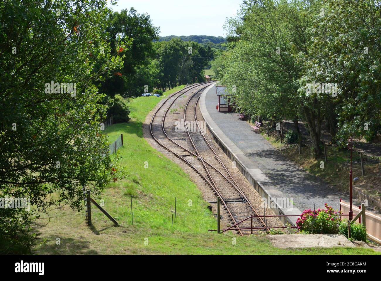 Wootton station on the Isle of Wight Stock Photo - Alamy