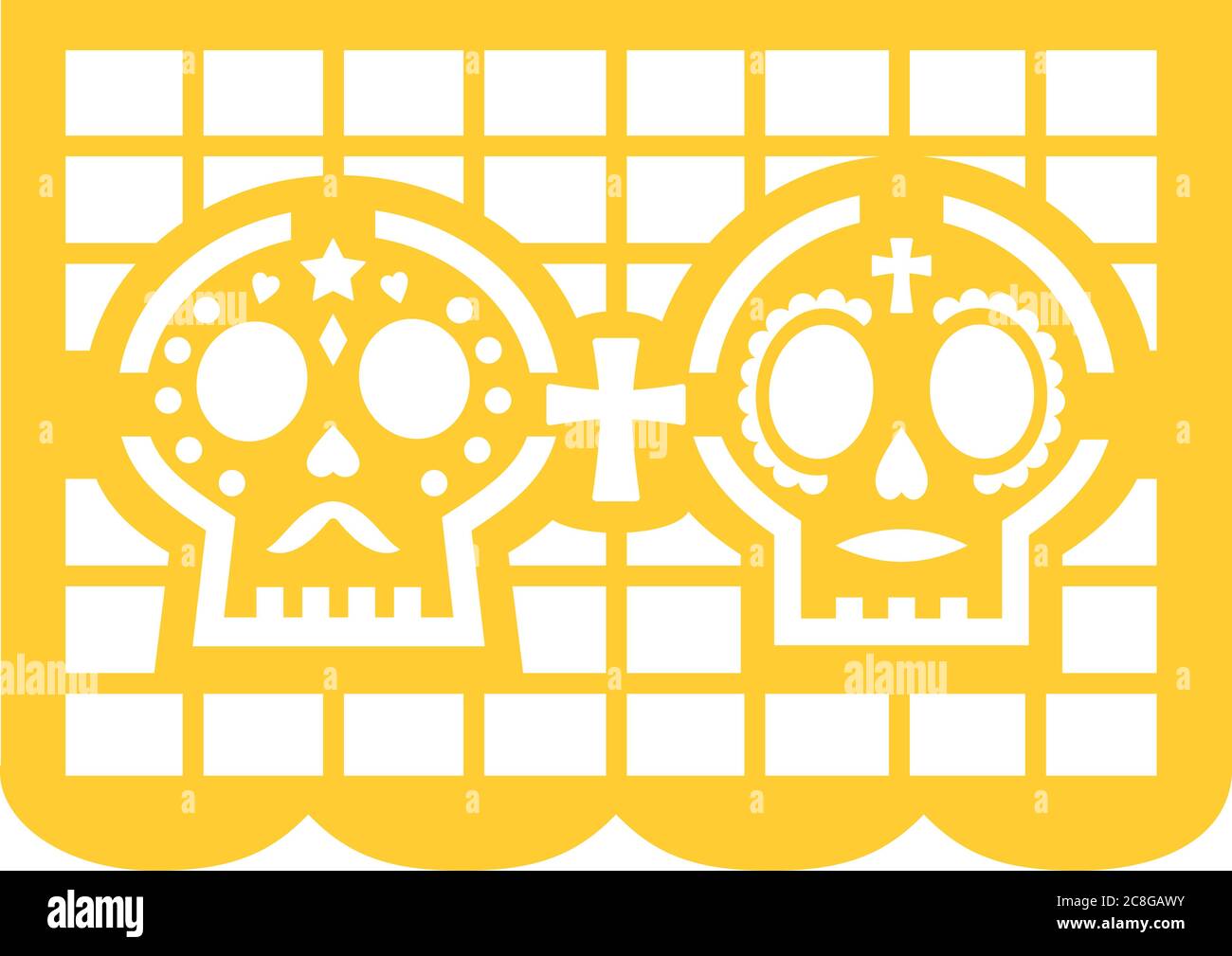 Day dead papel picado bunting hi-res stock photography and images - Alamy
