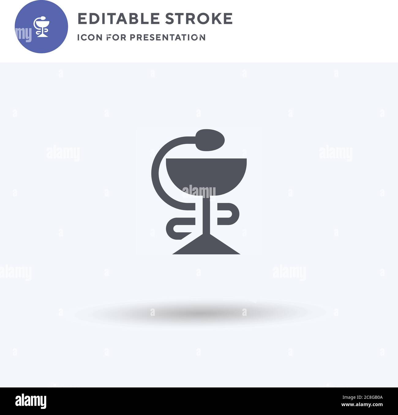 Hygeia icon vector, filled flat sign, solid pictogram isolated on white, logo illustration ...