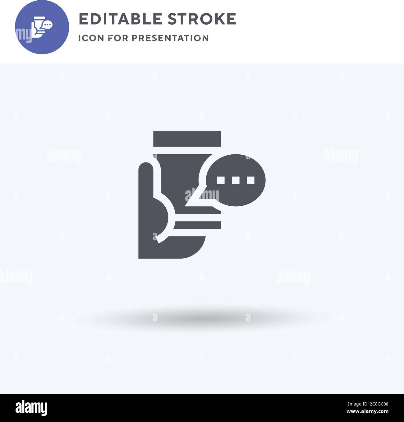 Recommend icon vector, filled flat sign, solid pictogram isolated on ...