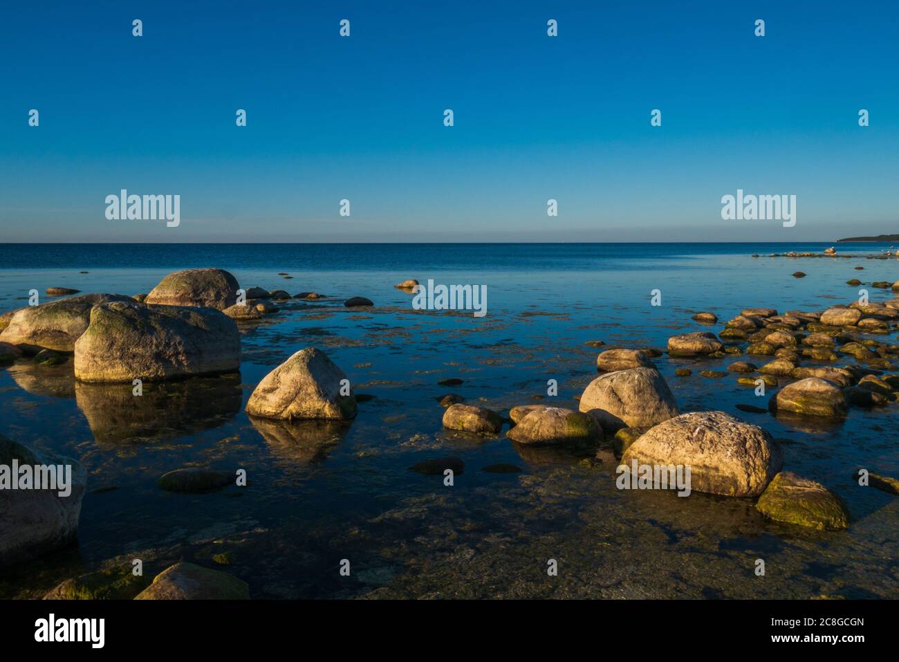Beautiful ocean coast with myriad stones Stock Photo - Alamy