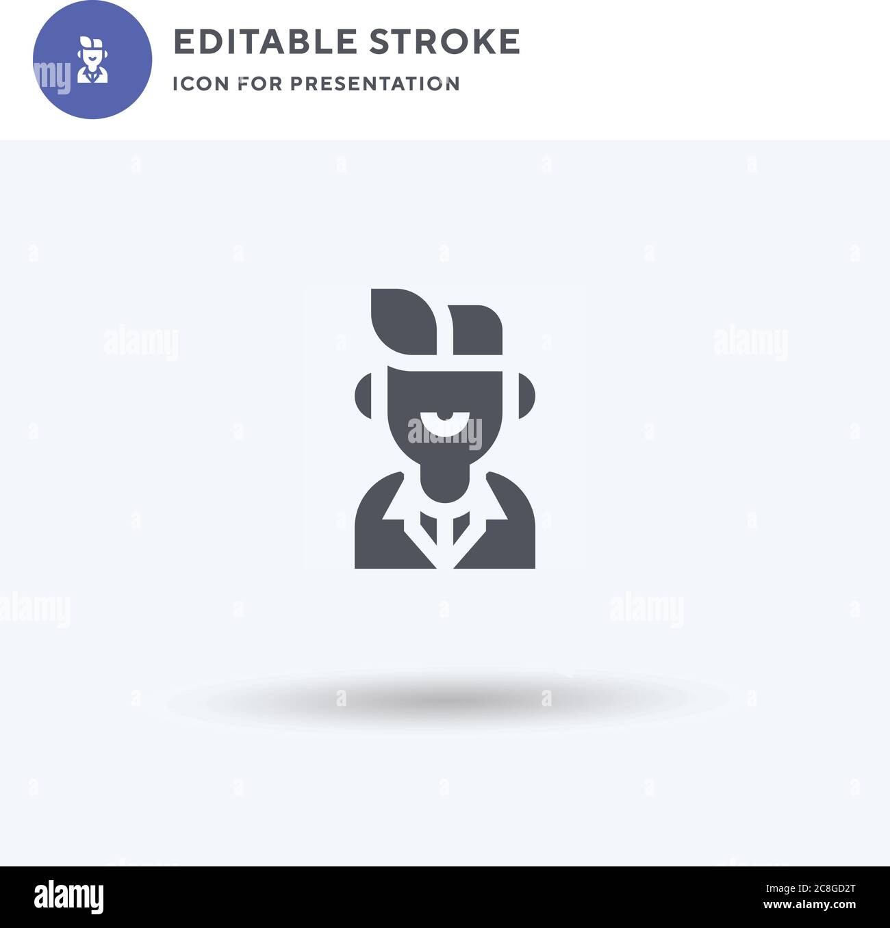 Pharmacist icon vector, filled flat sign, solid pictogram isolated on ...