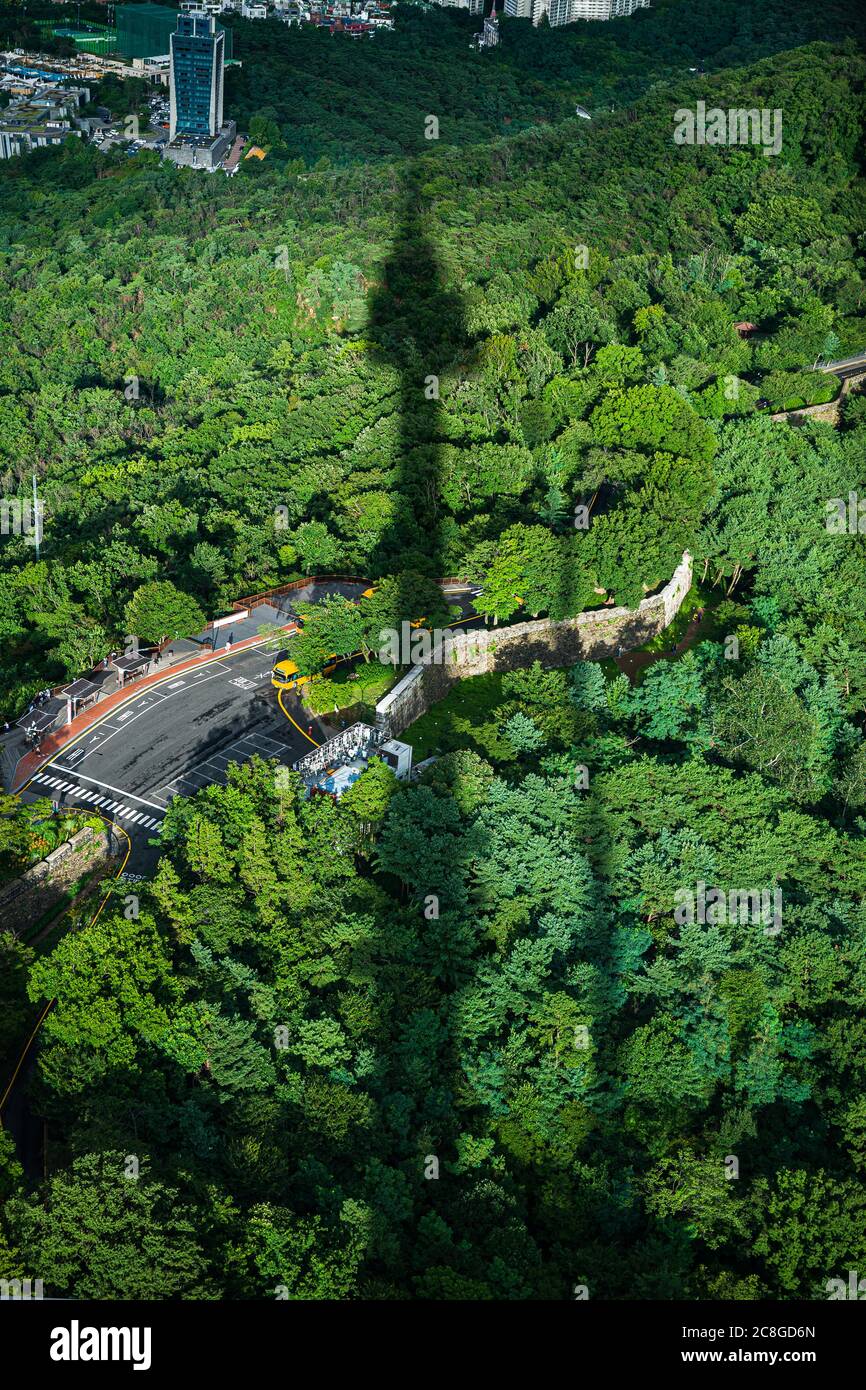 Beautiful long shadows trees sunset hi-res stock photography and images ...