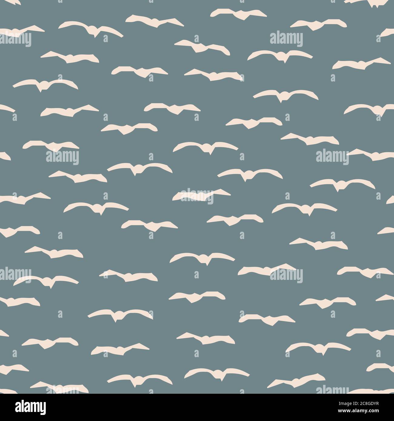 Seamless background flying bird gender neutral baby pattern. Simple ...