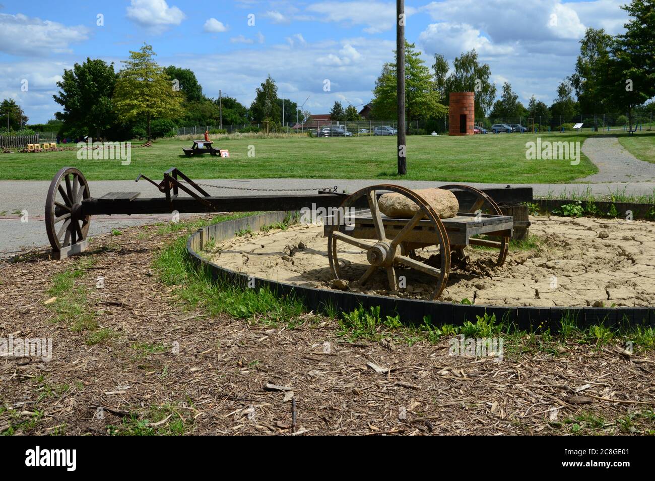 Old device for clay processing. Is located in the brick museum in Lage ...