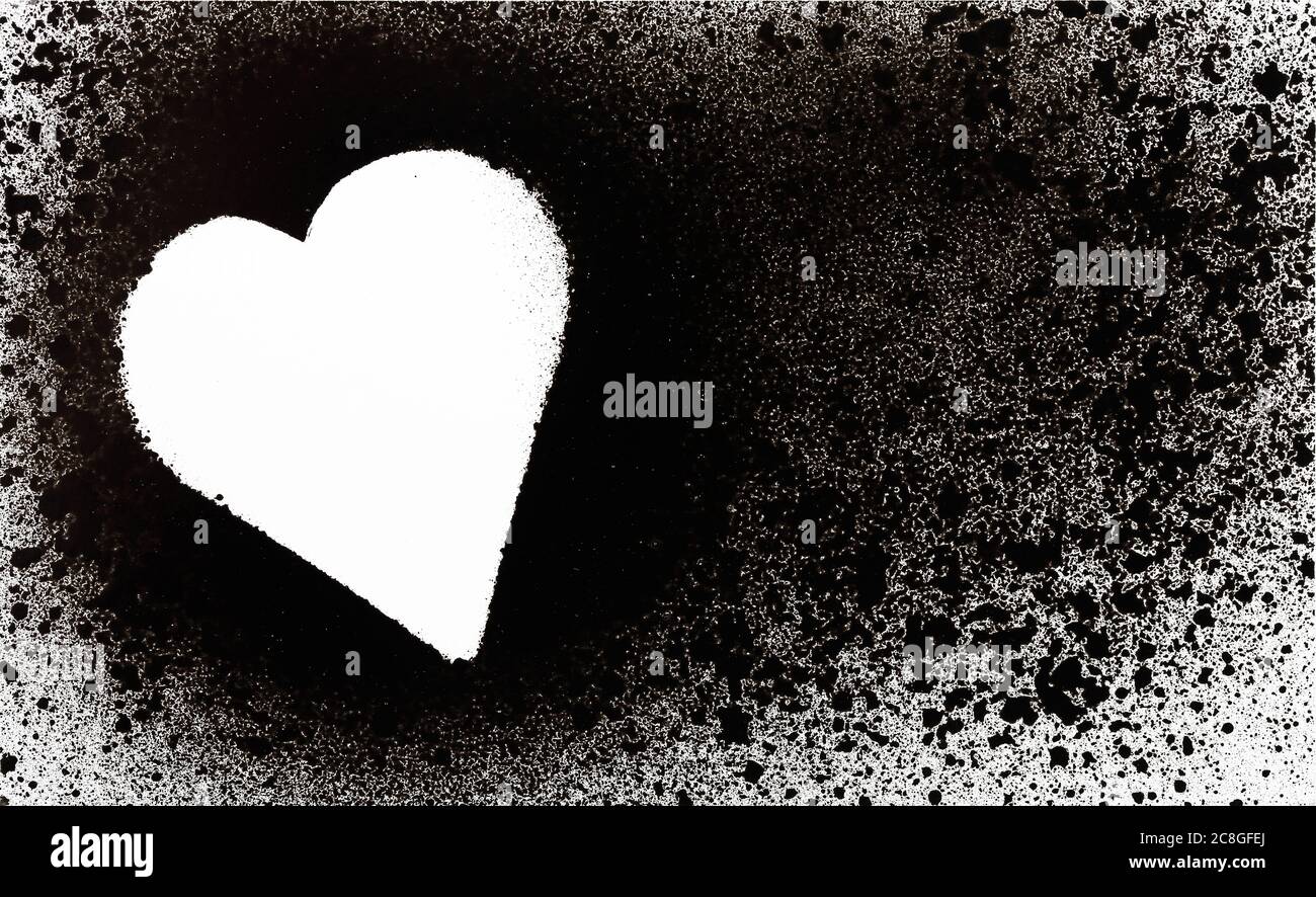 Paint splatter heart hi-res stock photography and images - Alamy