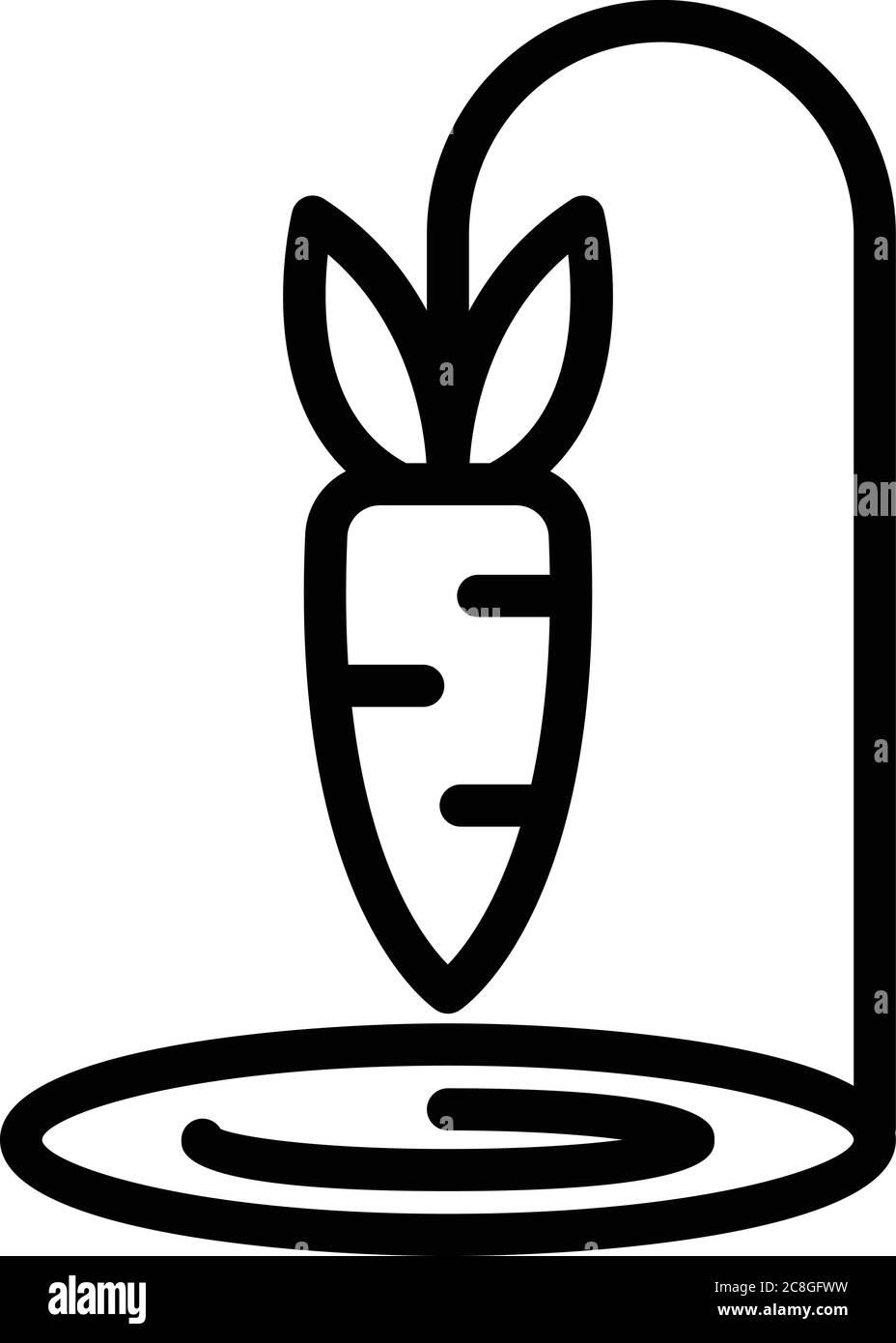 Rabbit trap wire Stock Vector Images - Alamy