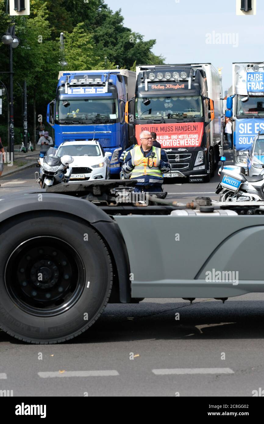 Truck blockade hi-res stock photography and images - Alamy