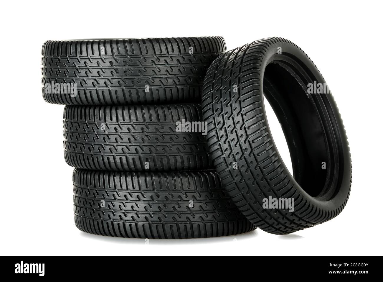 Set of four car tyres hi-res stock photography and images - Alamy