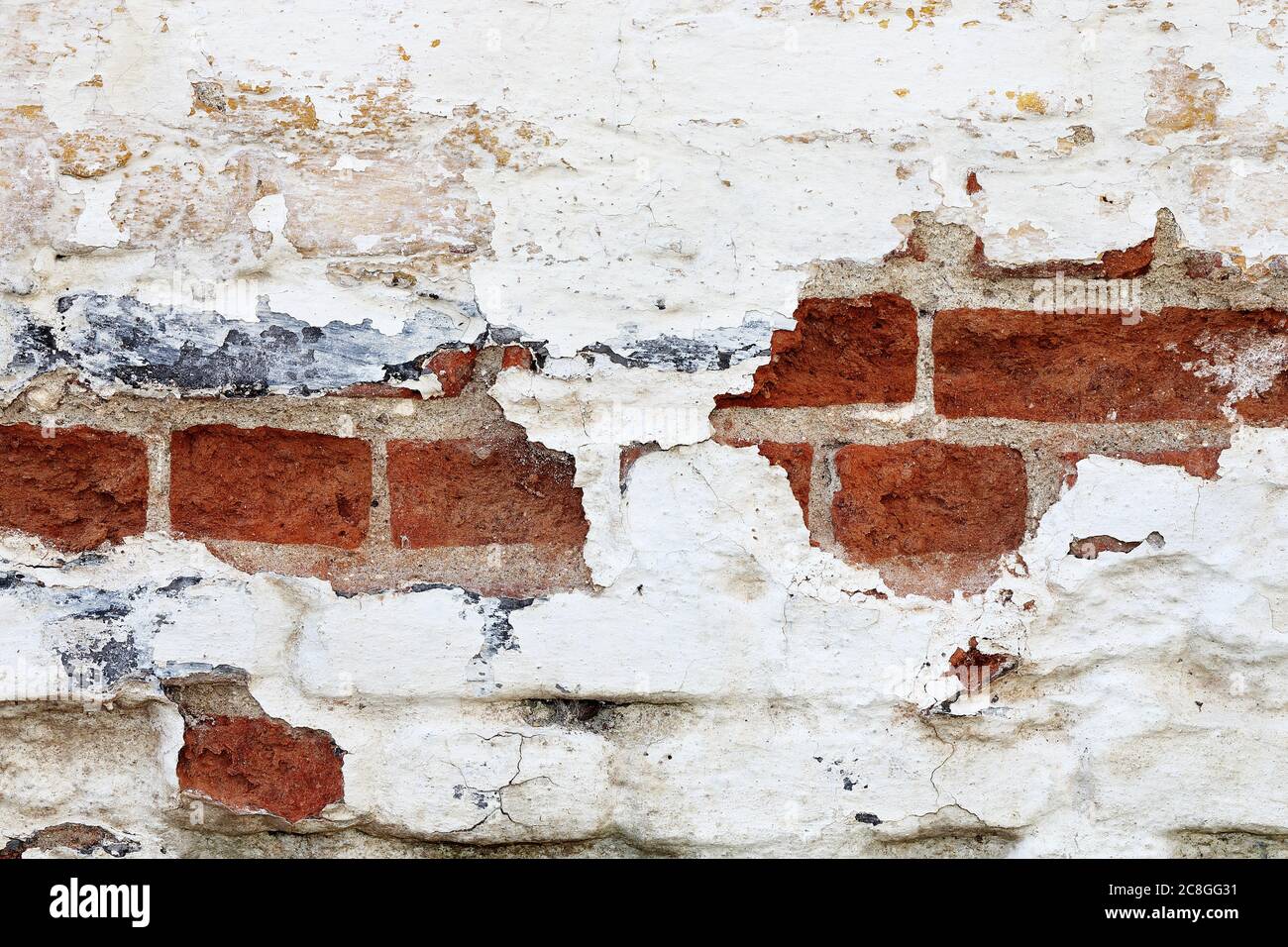 decrepit brick wall for backgrounds, full frame Stock Photo - Alamy
