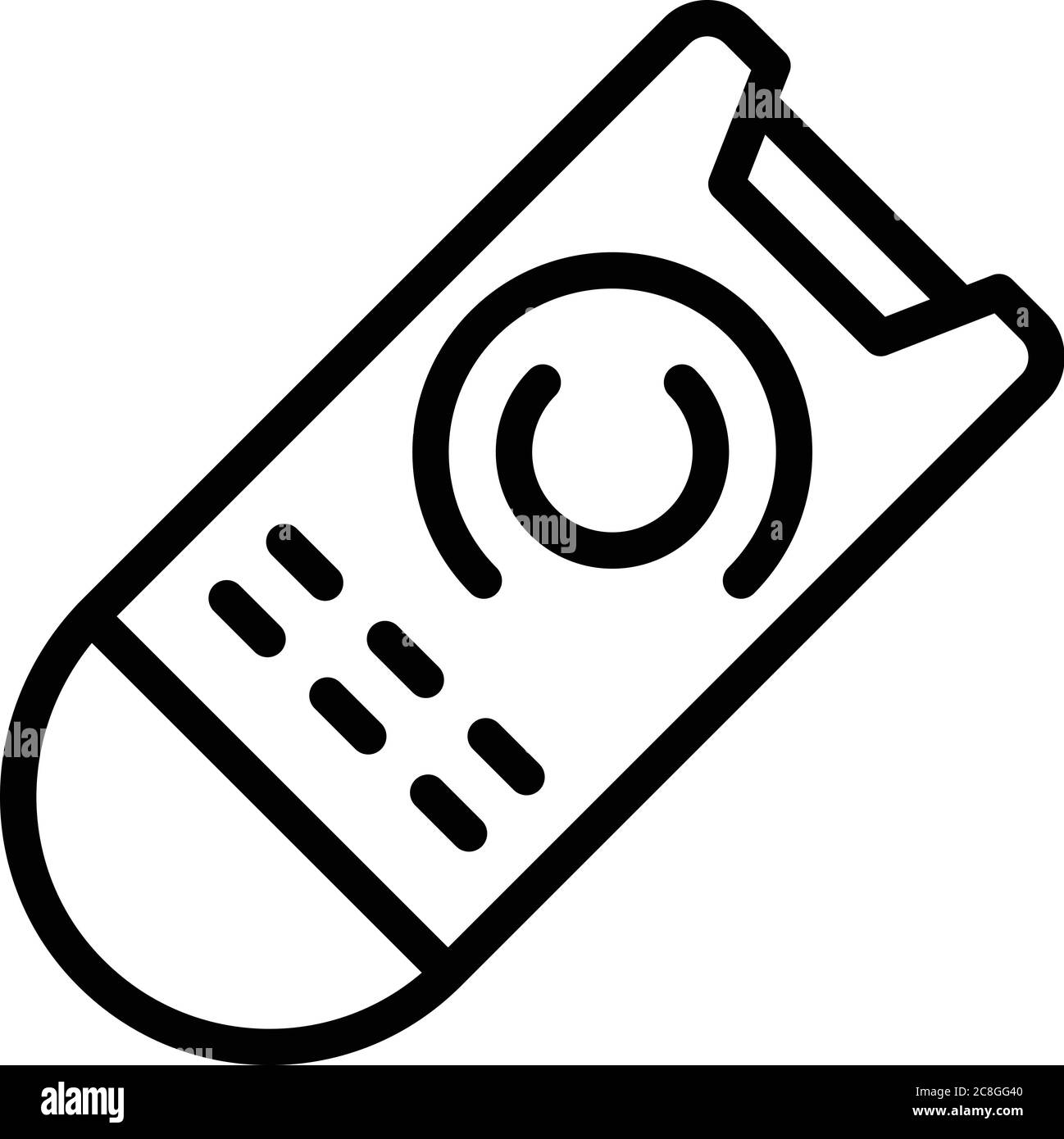 Circle remote control icon, outline style Stock Vector Image & Art - Alamy